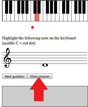 show treble clef answer - Piano Theory Exercises